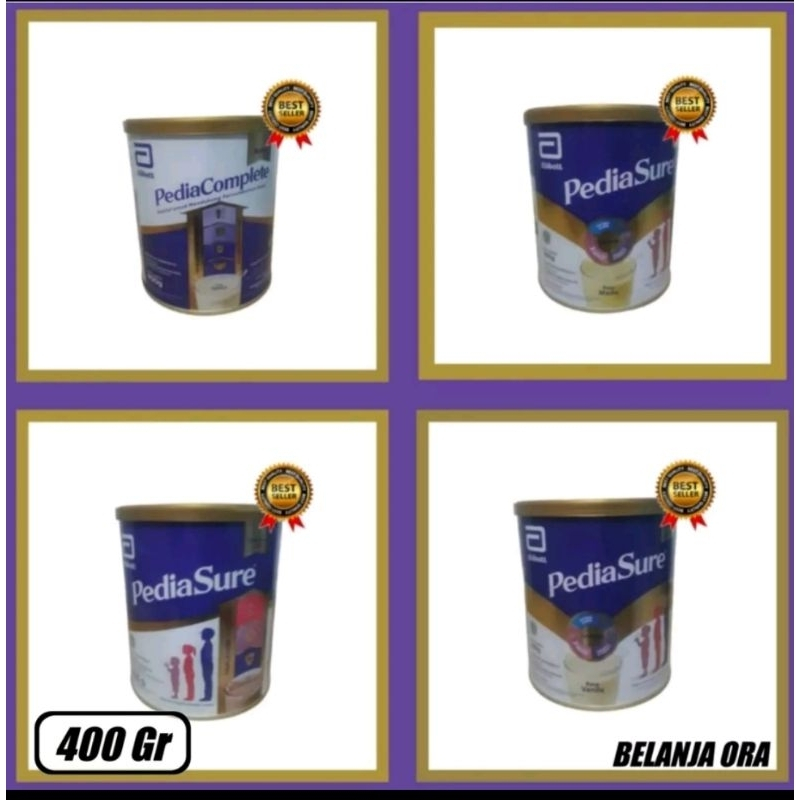 Jual pediasure complete,triplesure vanilla,madu,coklat 400g | Shopee Indonesia