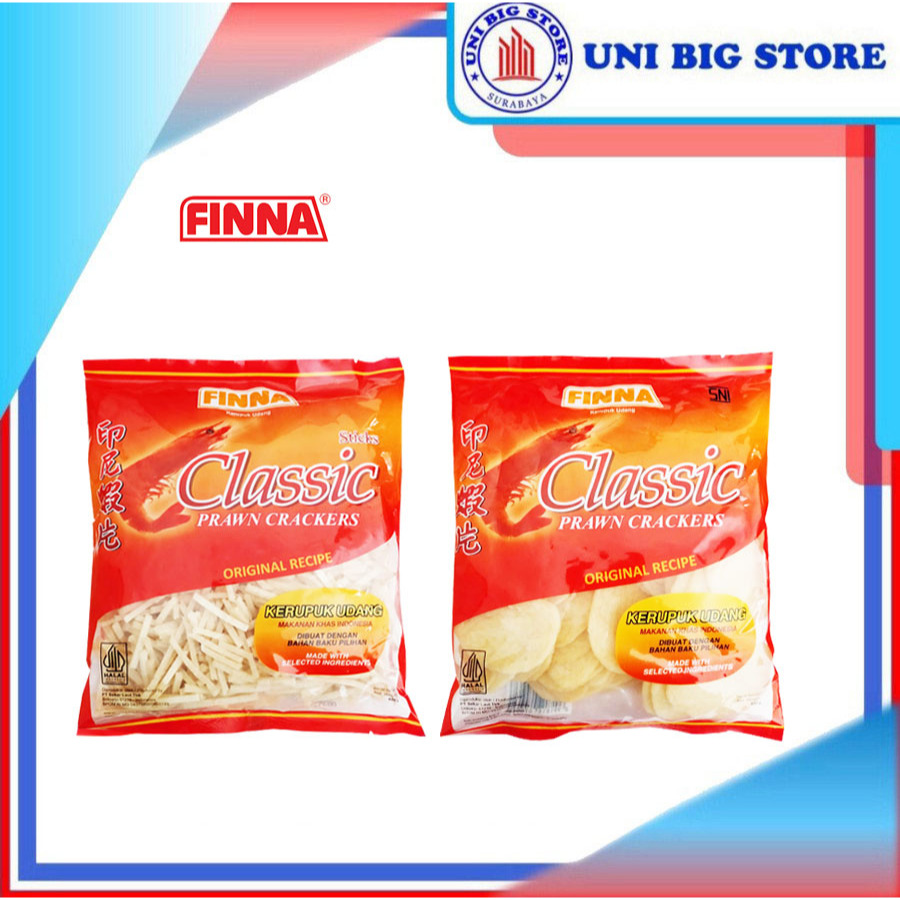 Jual Finna Classic Prawn Crackers | Stick 400 gr Kerupuk Udang | Shopee ...