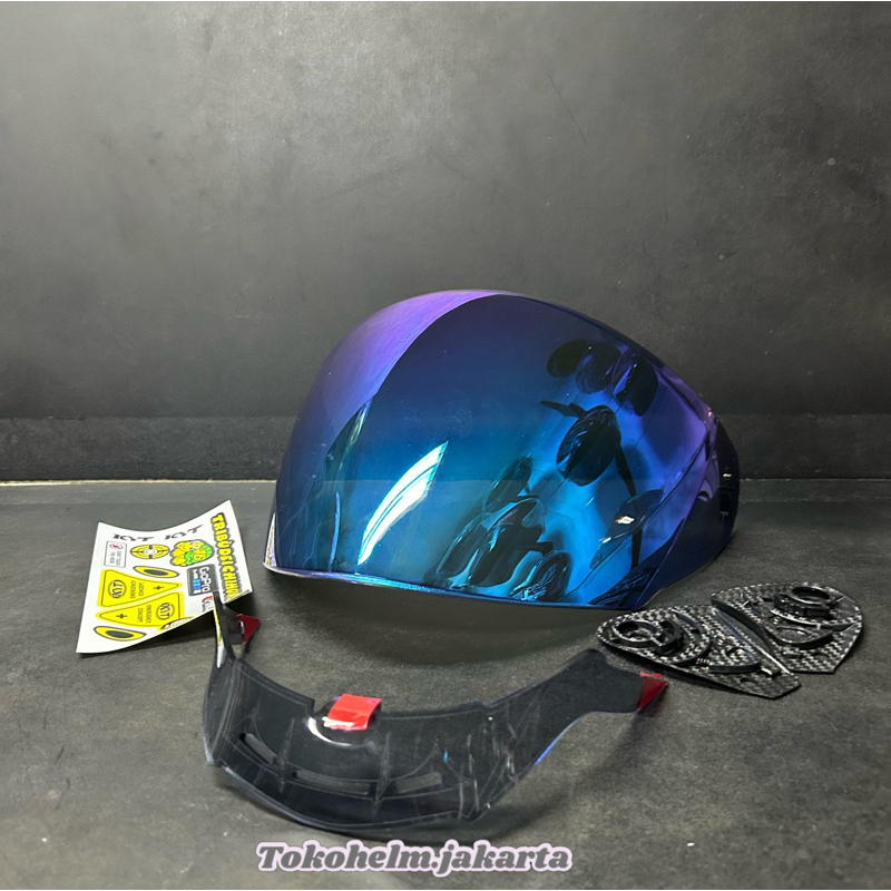 Jual Kaca Helm KYT Galaxi Visor open venom FLAT kyt Galaxi (visor ...