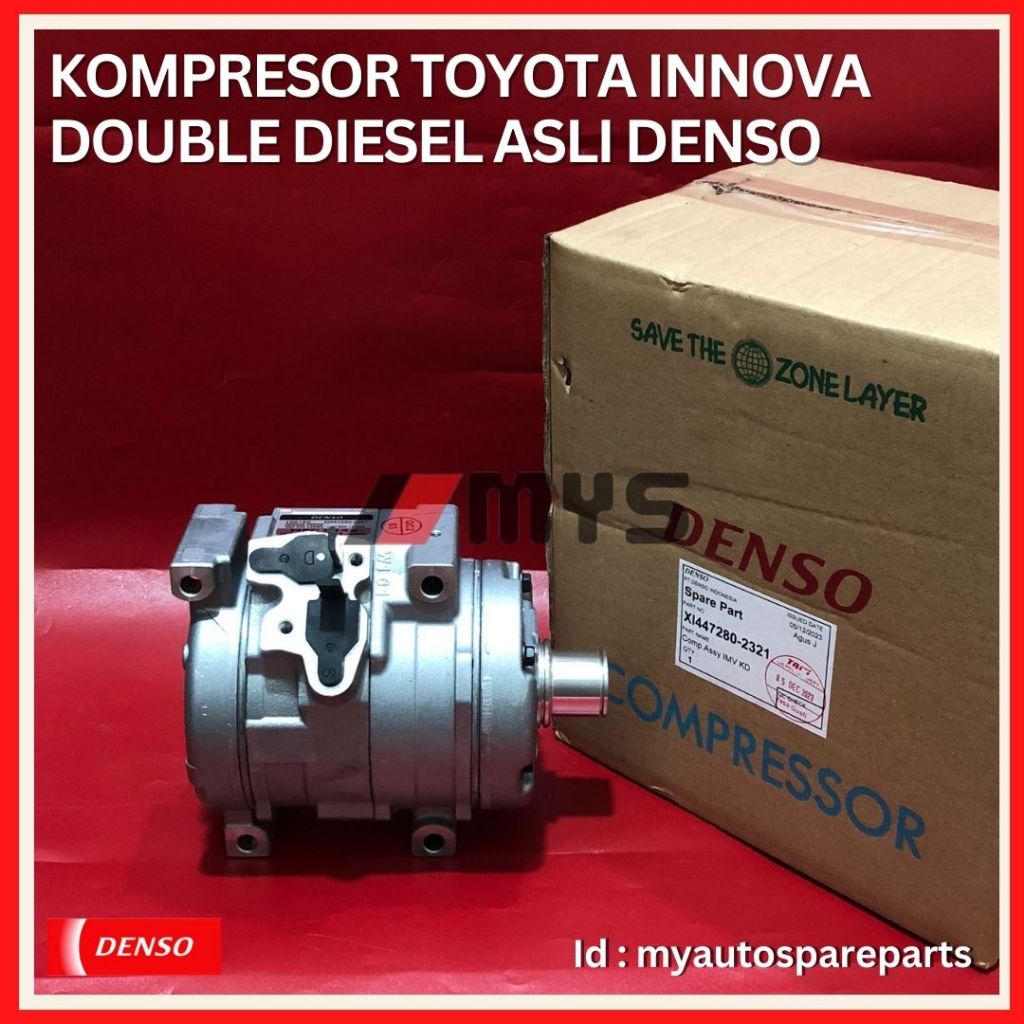Jual COMPRESSOR AC Mobil TOYOTA Innova Double Diesel KOMPRESOR ASLI ...
