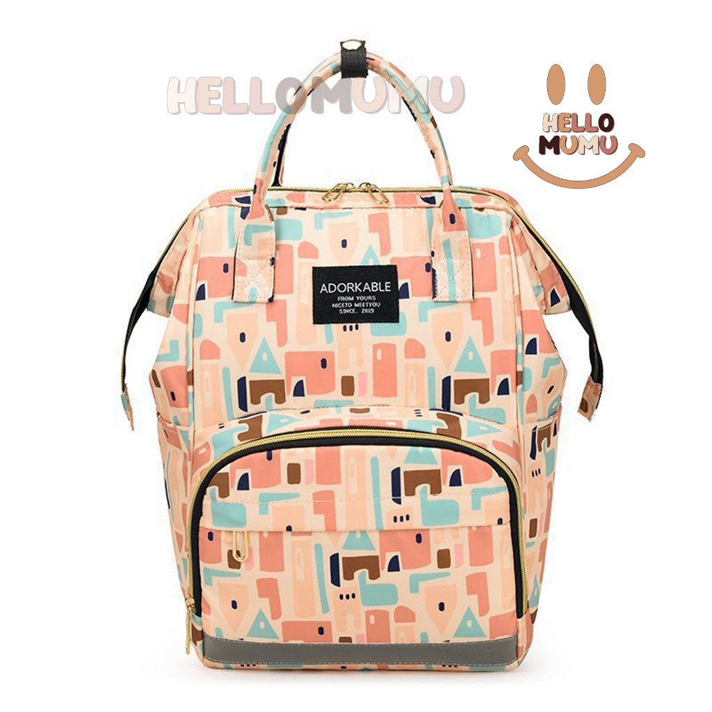 Jual Hellomumu Backpack Mom&Baby Bag Multi-Function Diaper Bag - HM232 ...