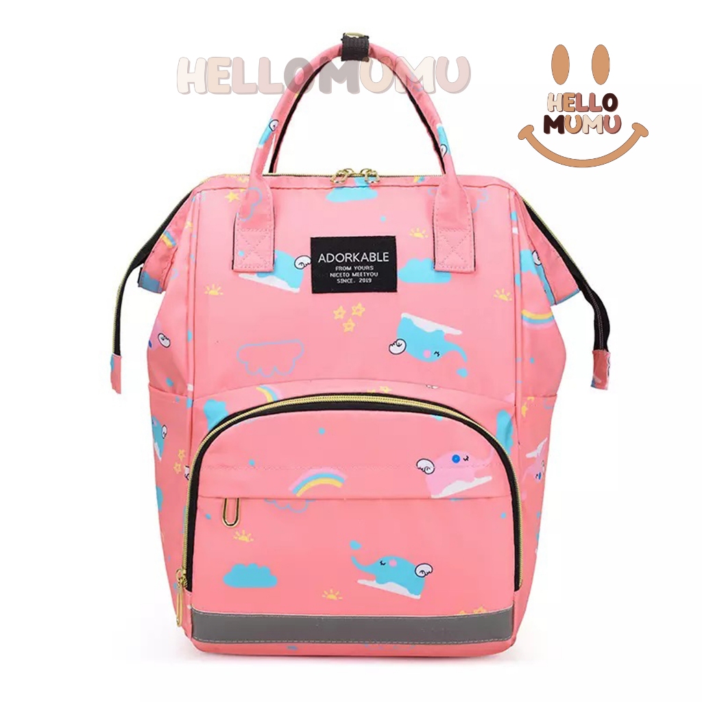 Jual Hellomumu Backpack Mom&Baby Bag Multi-Function Diaper Bag - HM232 ...