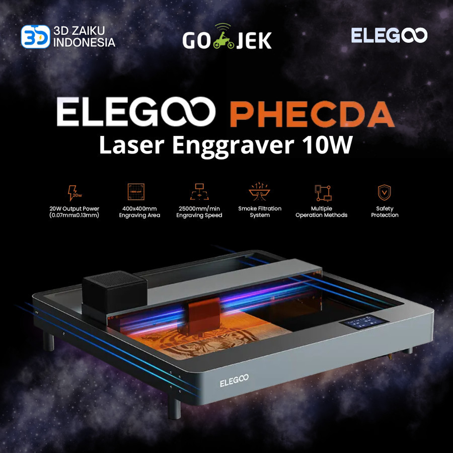 Jual Elegoo Phecda 10W Laser Cutting Engraving High Precision Smoke ...