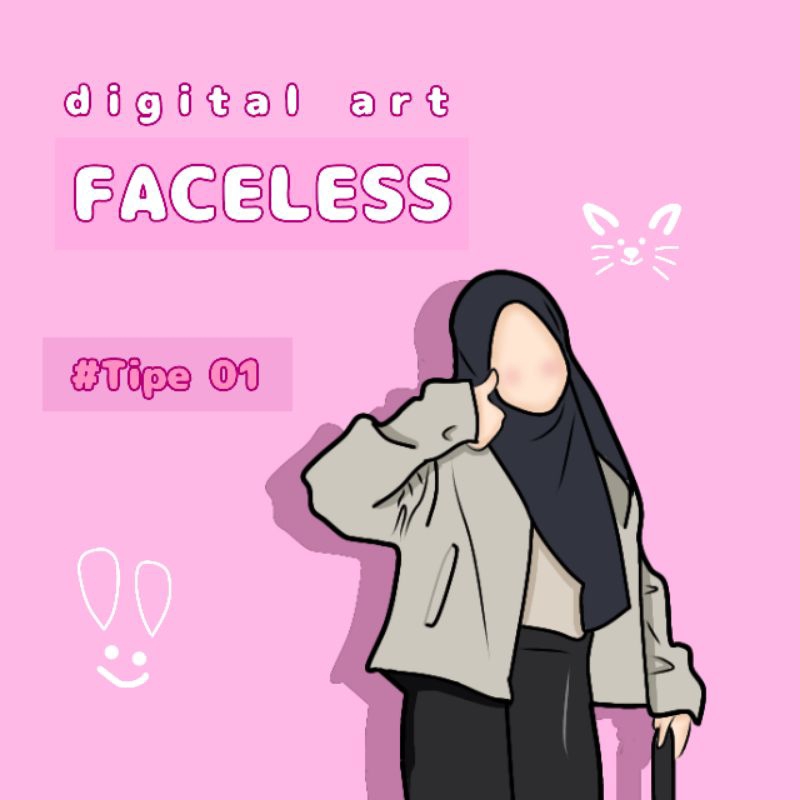 Jual (SOFT FILE) digital art | ilustrasi digital faceless | vektor ...