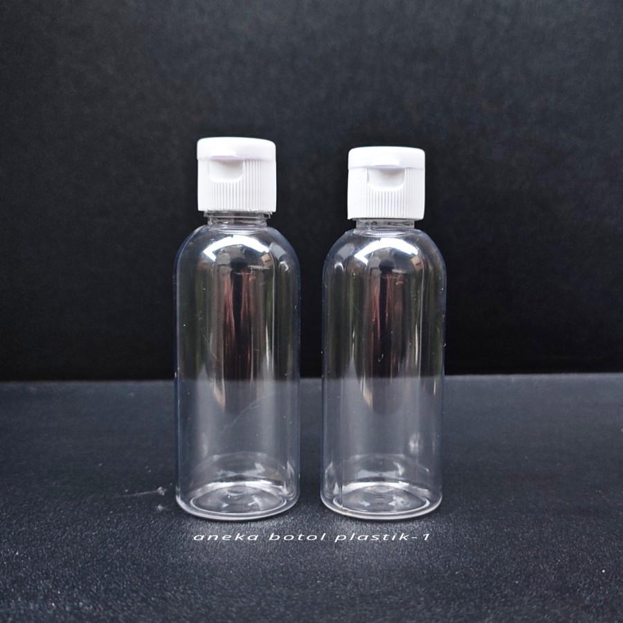 Jual Botol Fliptop 60ml Clear Neck 18 / Botol Plastik 60 Ml Pet Tebal | Shopee Indonesia