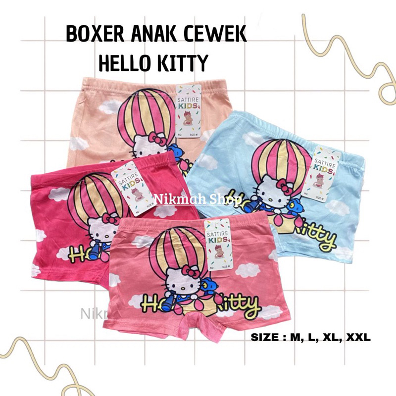 Jual (3pcs) Boxer anak perempuan hello kitty | Shopee Indonesia