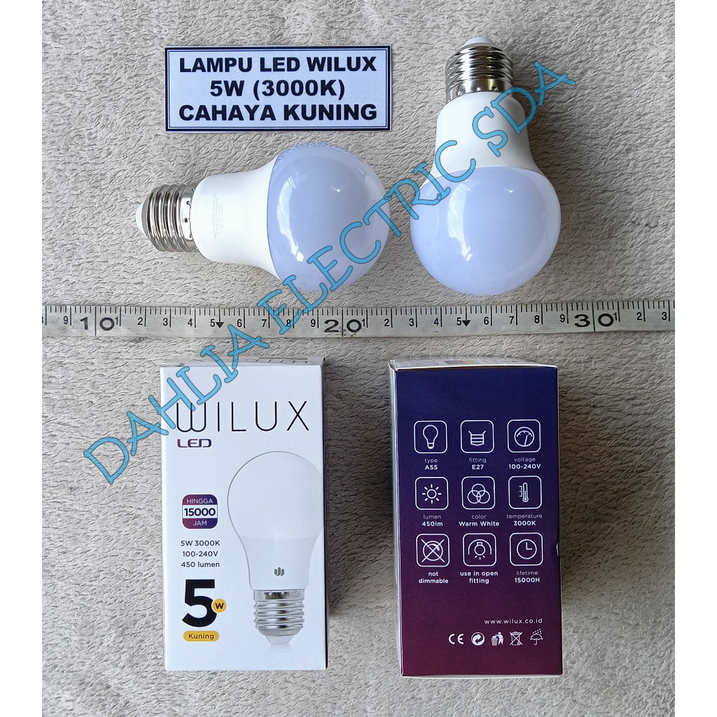 Jual LAMPU LED 5W WILUX 3000K WARM WHITE (PUTIH KEKUNINGAN) | Shopee ...