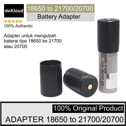 Jual Baterai Adapter 18650 to 21700 / 20700 | batre adaptor ke battery ...