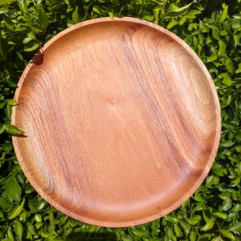Jual TALAM LIUK 30cm.Kayu Mahoni/Nampan/Talam/Piring | Shopee Indonesia