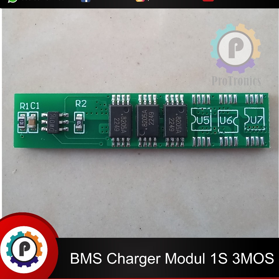 Jual 1S 3.7V Li-ion Lithium Ion 18650 3-MOS BMS Charger Board Module 4.2V | Shopee Indonesia