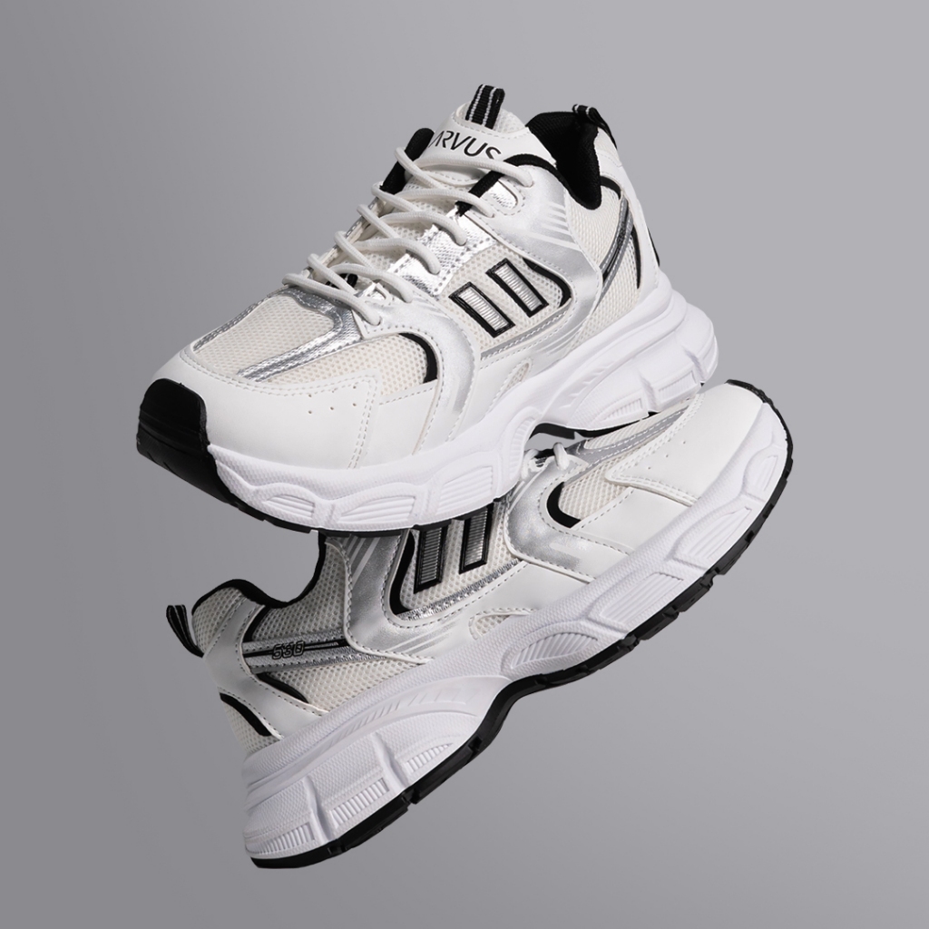 Jual Arvus Gerda Sepatu Fashion Sporty Wanita Platform Tinggi White ...