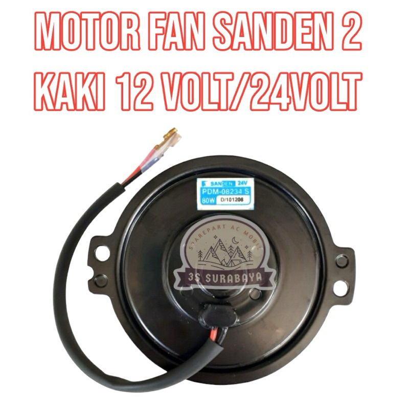 Jual Motorfan Sanden 2 kaki 12volt / 24volt Universal Ac Mobil Dinamo Motor Fan (Baru/New ...