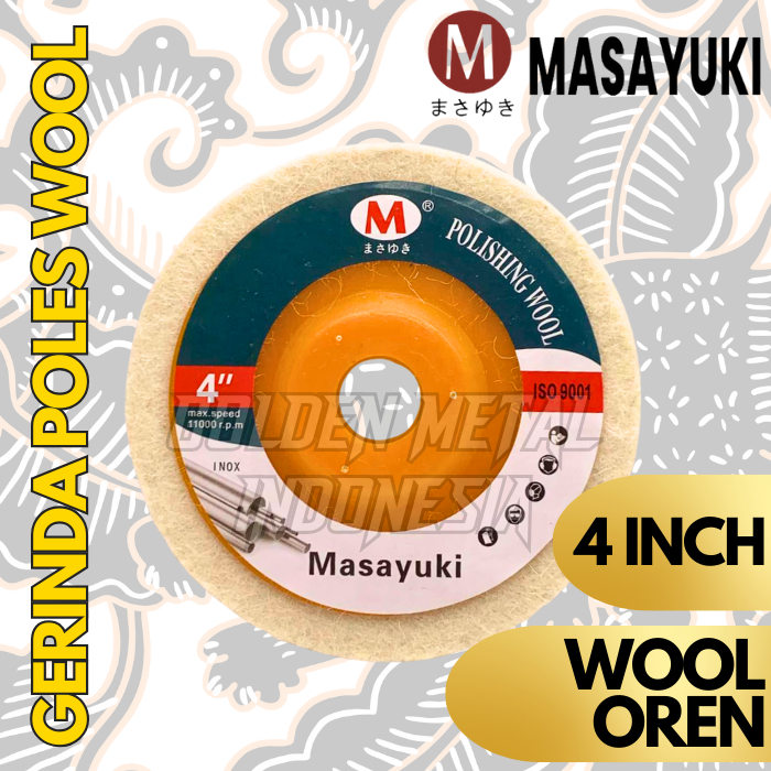 Jual Wool Polish Gerinda Spon Oren MASAYUKI | Shopee Indonesia