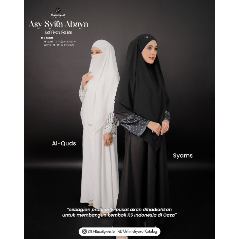 Jual ASY-SYIFA ABAYA KEFFIYEH SERIES BY URFIMUTIYARO | Shopee Indonesia