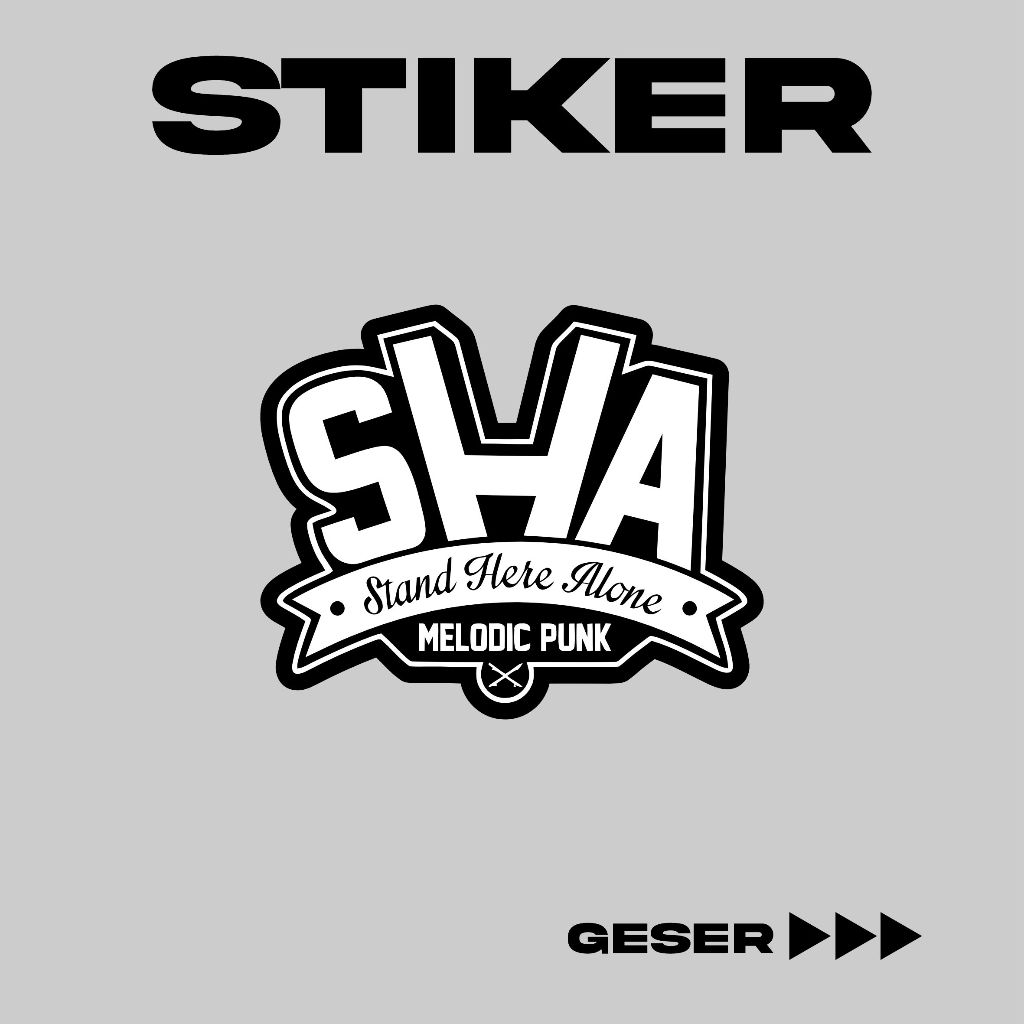 Jual Sticker SHA Stand Here Alone Band Pop Punk 3 Biji | Shopee Indonesia