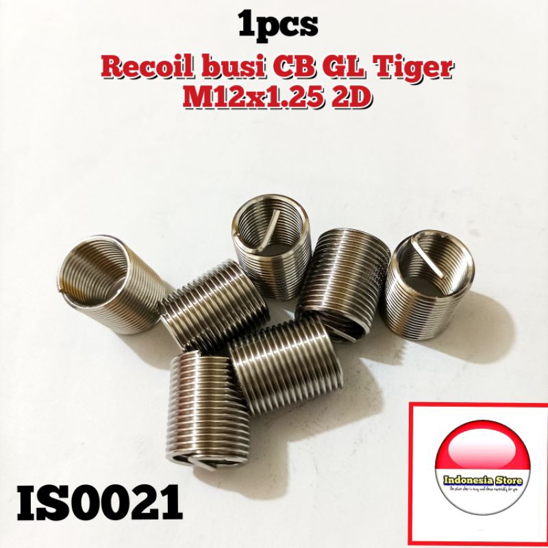 Jual 1pcs recoil busi m12x1.25 2D recoil busi GL CB Tiger | Shopee ...