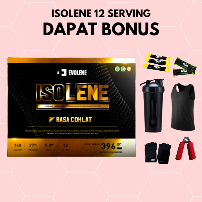 Jual ISOLENE 1 BOX ISI 12 SACHET EVOLENE ISOLENE HALAL BPOM SUSU FITNESS ISOLENE EVOLENE ISOLEN ...