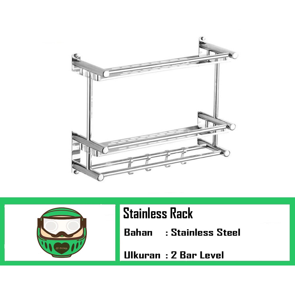 Jual Rak Stainless Steel 2 Tingkat | Shopee Indonesia