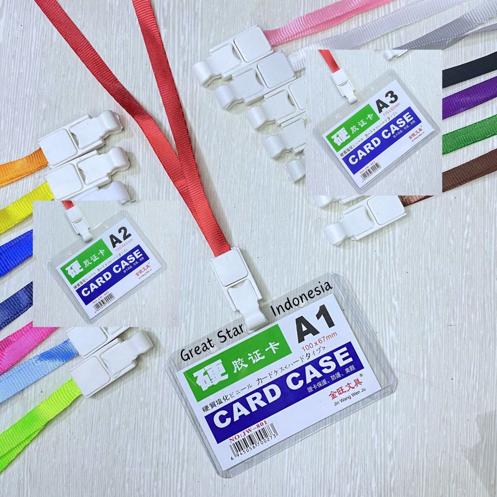 Jual CARD CASE ID CARD PANITIA + TALI I ID CARD PULLER MIKA PLASTIK I ...