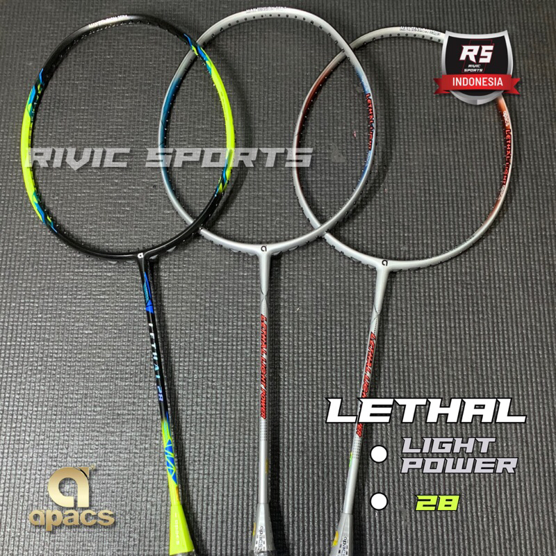 Jual Raket Apacs LETHAL 28 / LETHAL LIGHT POWER 35LBS Raket Badminton ...