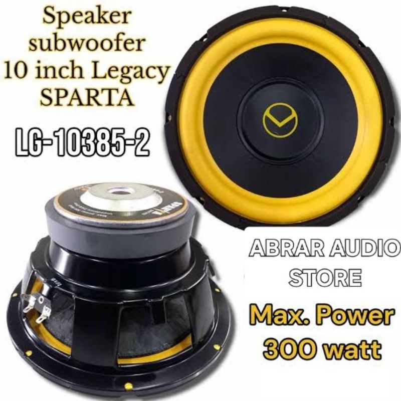 Jual Speaker Subwoofer Legacy Sparta 10" 10 inch LG 10385 2 Speaker ...