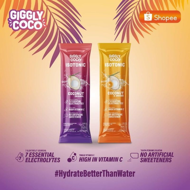 Jual ELECTROLYTES Isotonic Hydration Powder 1 sachet by GIGGLY COCO ...