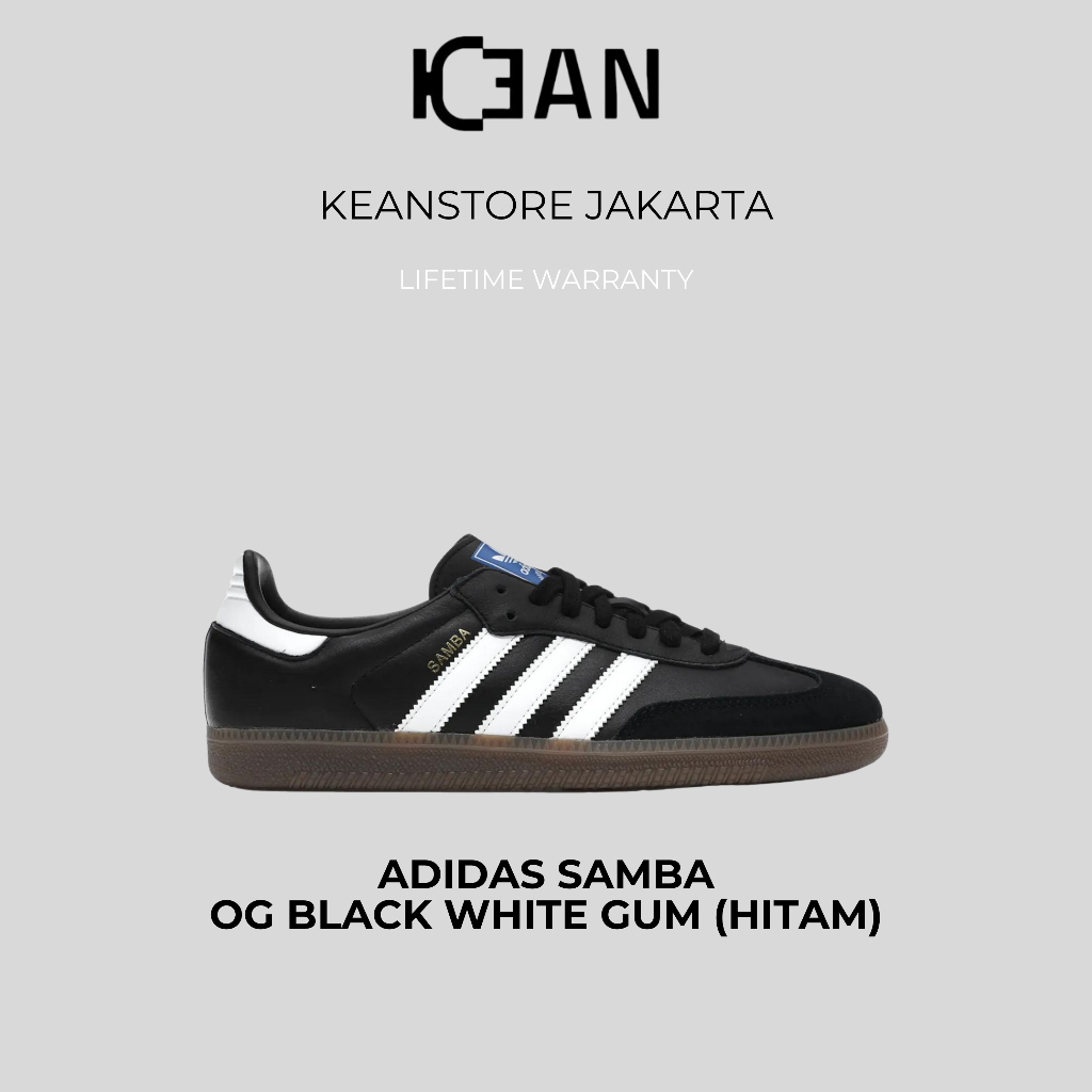 Jual Adidas Samba OG Black White Gum (Hitam) 100% Authentic | Shopee ...