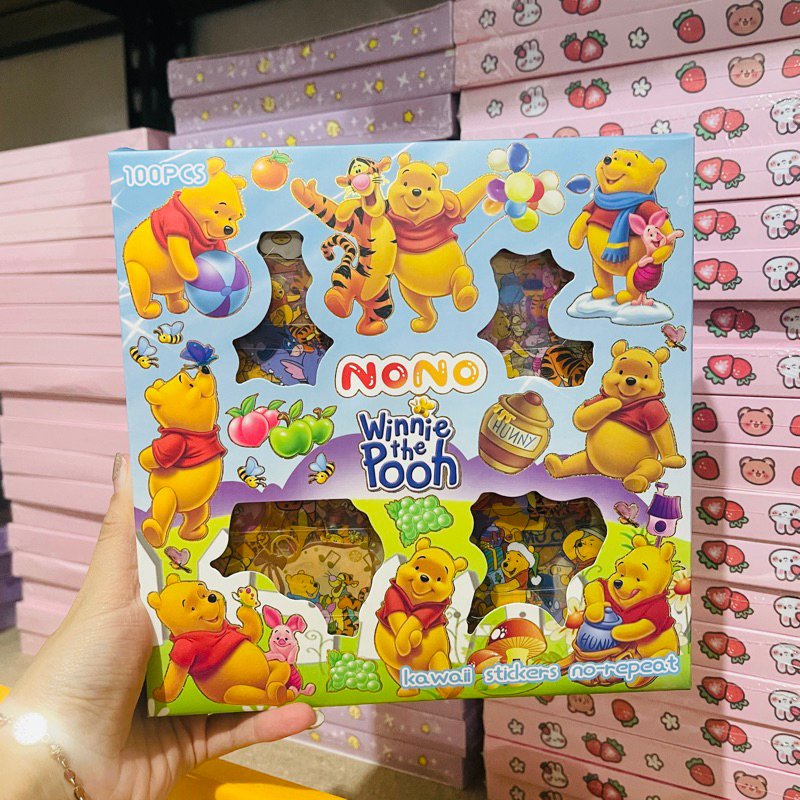 Jual [PIKA] STIKER NONO WINNIE THE POOH ISI 100 LEMBAR | STIKER VIRAL ...