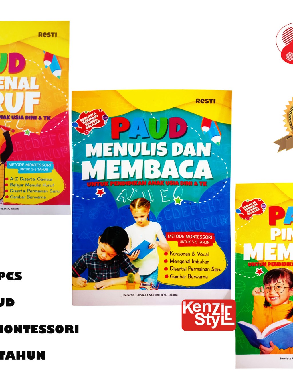 Jual Buku PAUD Mengenal Huruf Angka Hijaiyah Pintar Membaca dan Menulis ...