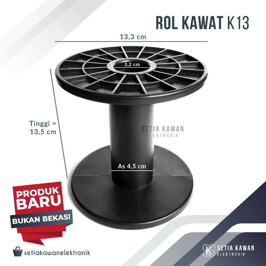 Jual Bobin Rol Kawat K13 / Roll Timah / Tempat Gulungan Kabel / Klosan ...