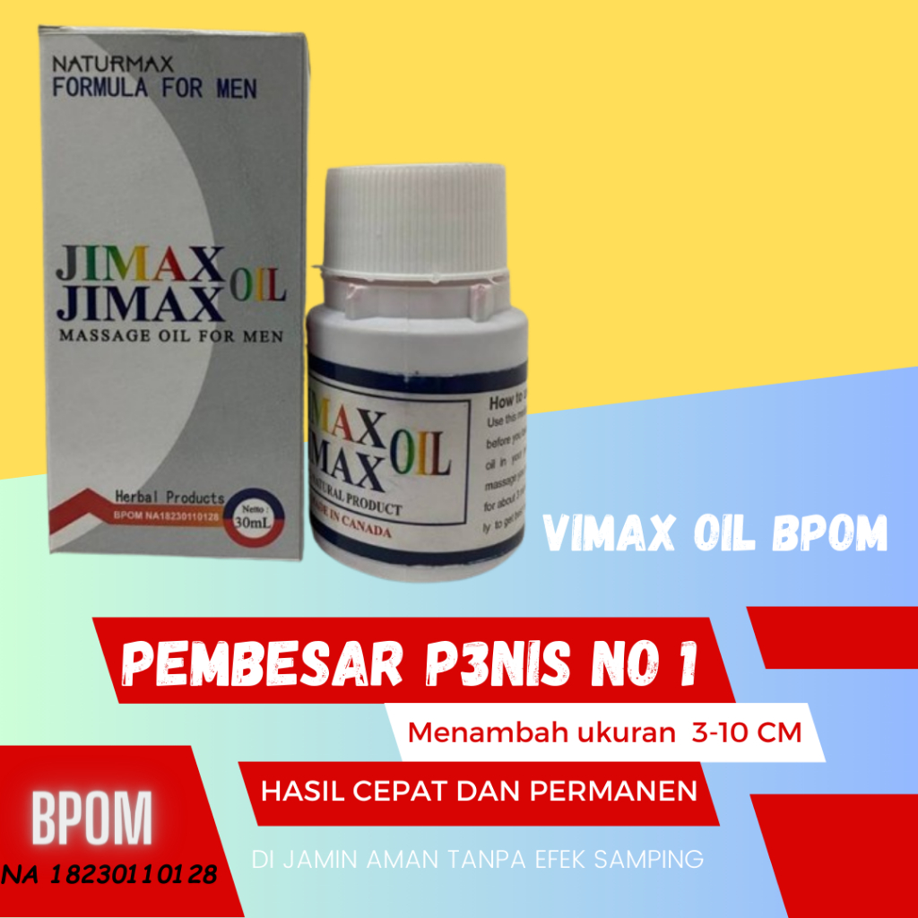 Jual (TERLARIS)JIMAX oil asli bpom pembesar pennis permanen cepat 100% original minyak lintah ...