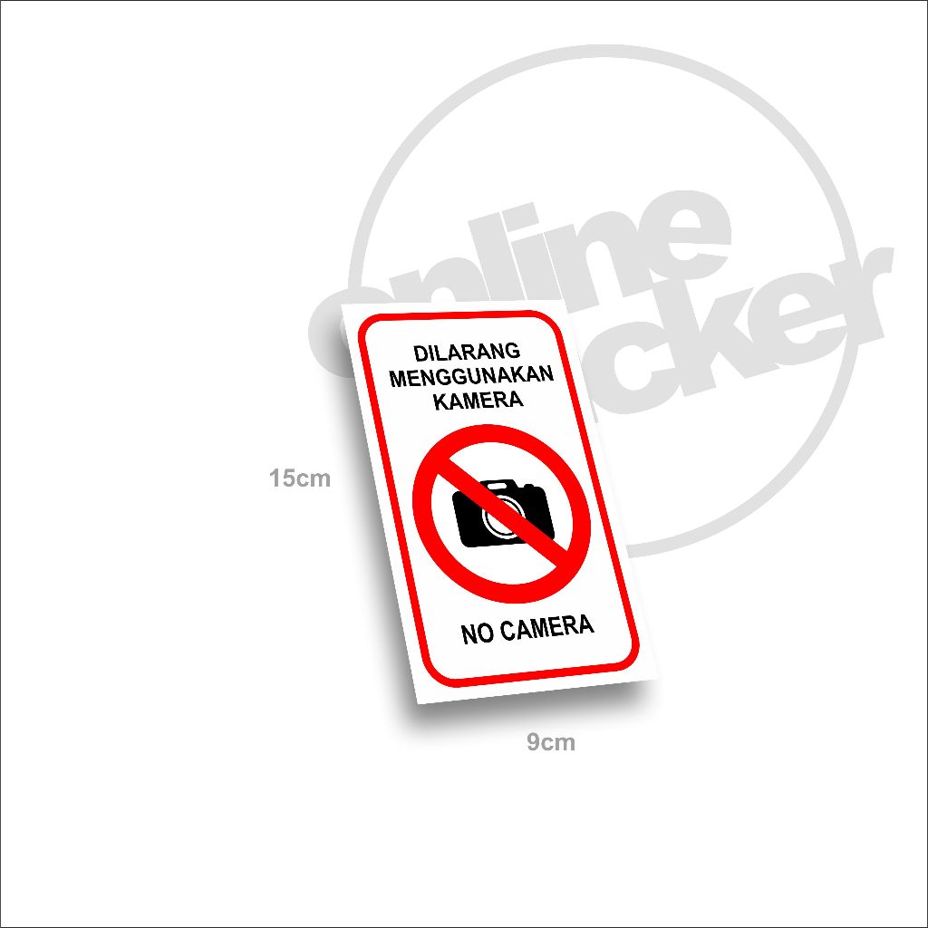 Jual Stiker Rambu Larangan safety sign | Print. Sticker | Shopee Indonesia
