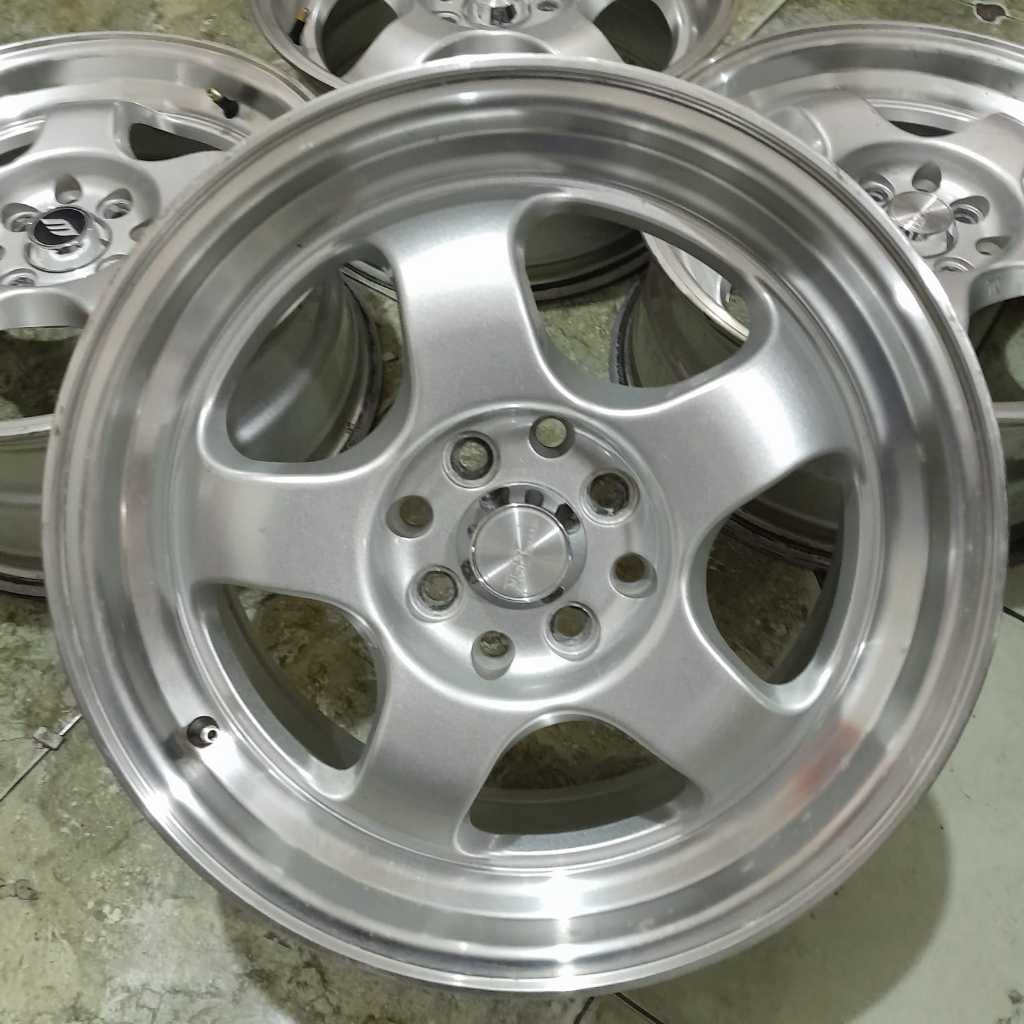 Jual VELG MOBIL BEKAS SEKEN NBRISKET HSR RING 16 LEBAR 7 PCD 4X100-4X114 ET 40 VELG UNTUK MOBIL ...