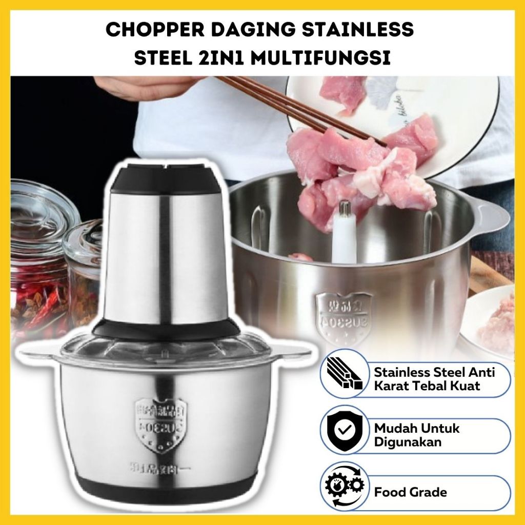 Jual [ SSS ] Blender portable Chopper choper penggiling daging Meat ...