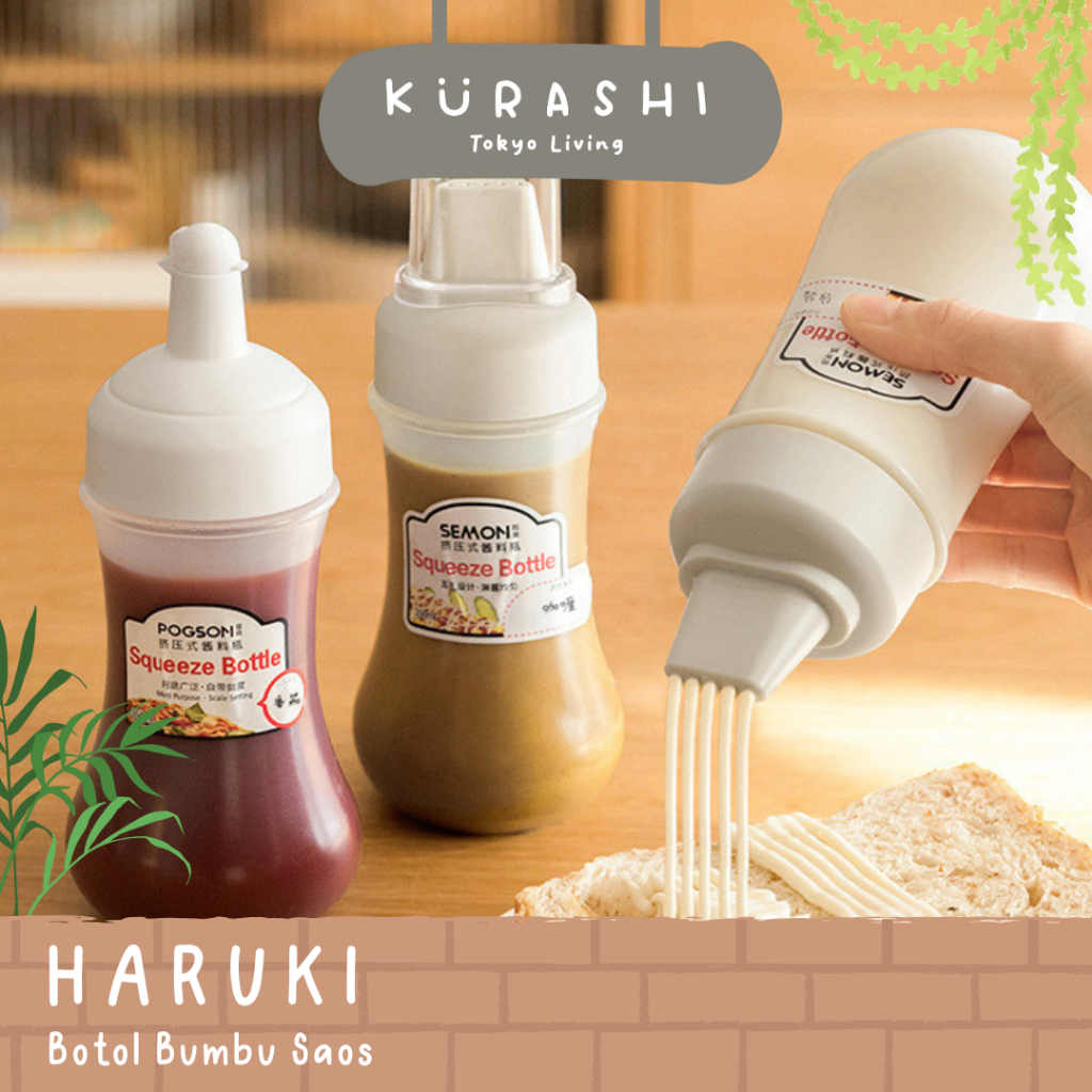 Jual 【KURASHI】HARUKI Botol Pencet Sambal Pintar Botol 5 Lubang Mayo ...