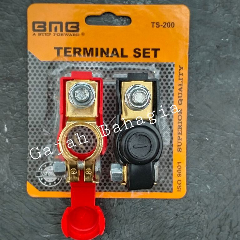 Jual Recomended Kepala aki Klem accu mobil Terminal set kuningan besar ...