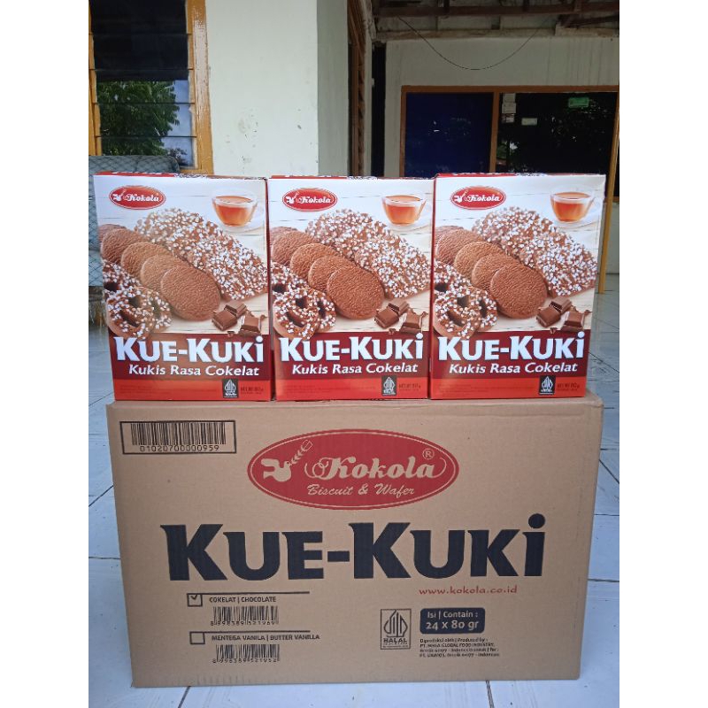 Jual kue kuki kukis dengan rasa coklat dan mentega vanila isi 24 pcs | Shopee Indonesia