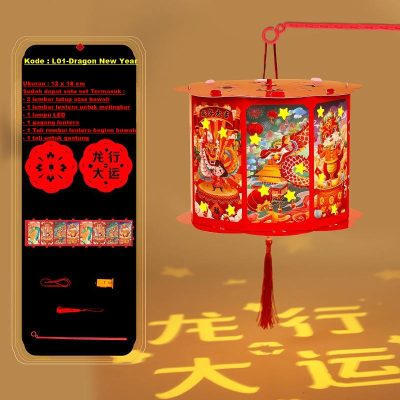 Jual KEDAIBUTIK (L01) DIY Prakarya Lentera Lampion Chinese New Year ...