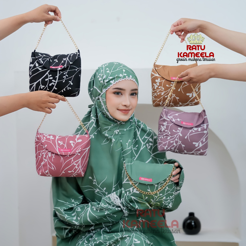 Jual RATU KAMEELA - Mukena Terusan Dewasa Terbaru Katun Premium Ghania ...