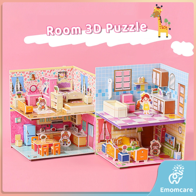 Jual Puzzle 3D Miniatur DIY Mainan craft 3D Mainan Edukasi Anak Jigsaw ...