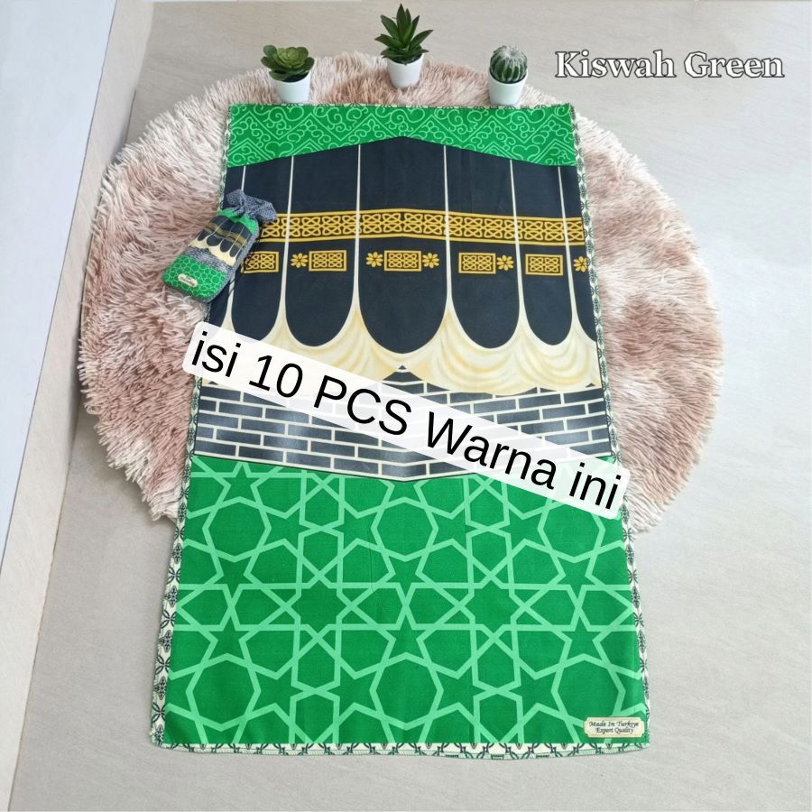 Jual SAJADAH TRAVEL JUMBO 10 pcs Ukuran 105 x 60/ SAJADAH SOUVENIR UMROH HAJI Sajadah ( ISI 10 ...