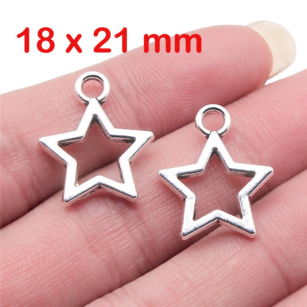 Jual 1 pcs Charm Aksesoris Besi - SERI BINTANG STAR | Shopee Indonesia