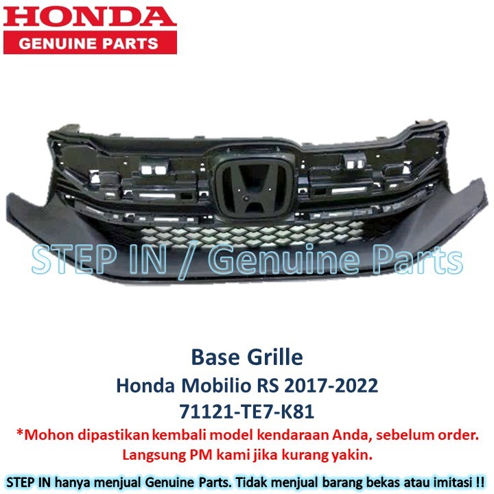 Jual Base Grill Bemper Dudukan Honda Mobilio RS 2017 2018 2019 2020 ...