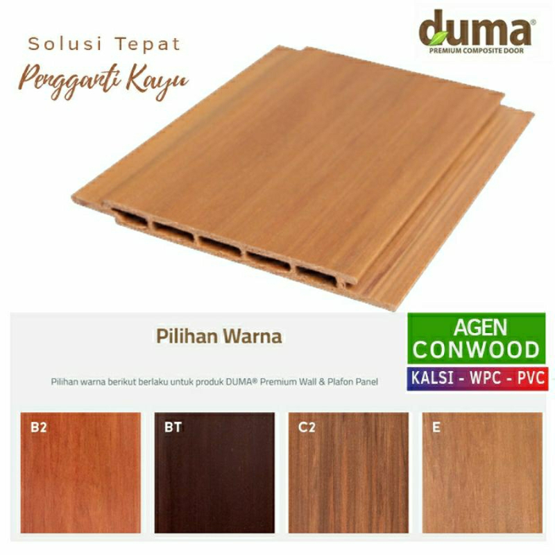 Jual WPC DUMA PANEL/PLAFON WPC/KISI-KISI/MODERN 100 | Shopee Indonesia
