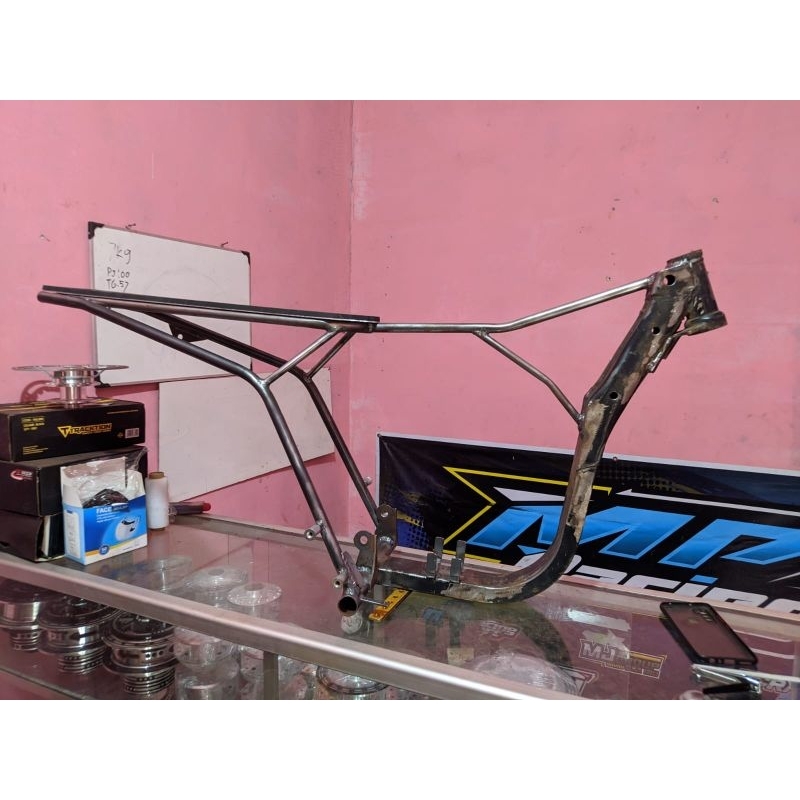 Jual frame kerangka sasis batangan rangka drag Mio 200cc 201m rangka ...