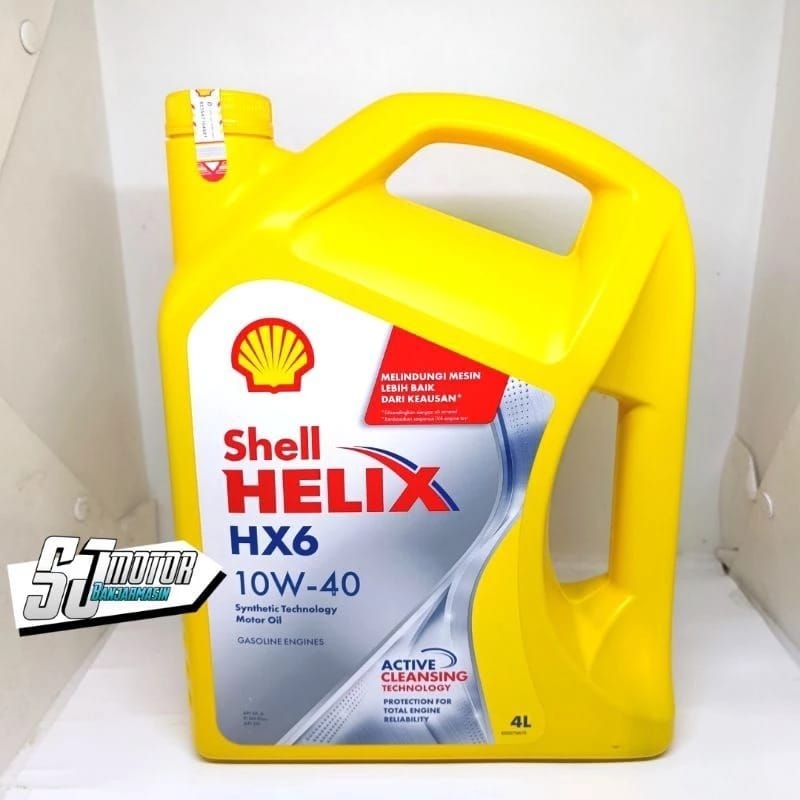 Jual Oli Mobil Shell Helix HX6 10W-40 (1 Galon / 4 Liter) | Shopee ...