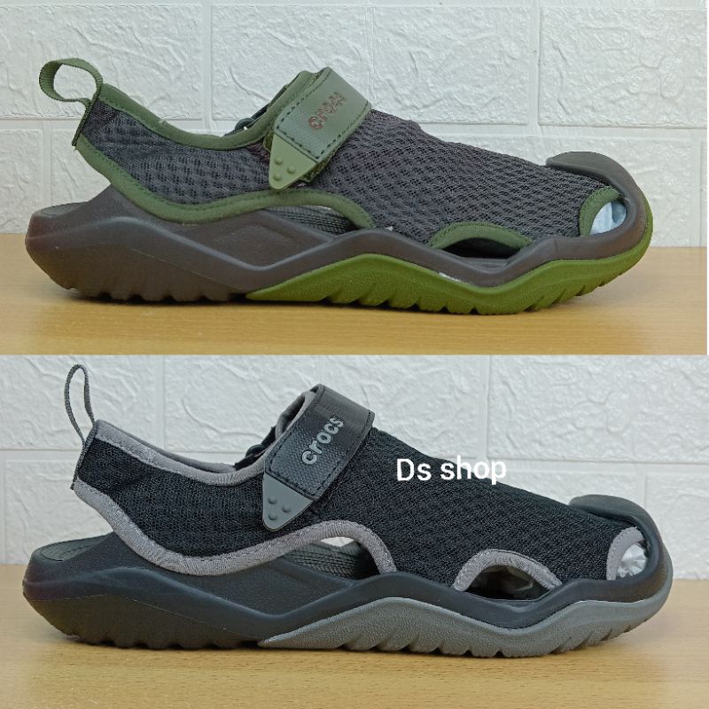 Jual CROCS SWIFTWATER MESH DECK/SANDAL SEPATU CROCS SWIFTWATER/SANDAL CROCS PRIA | Shopee Indonesia
