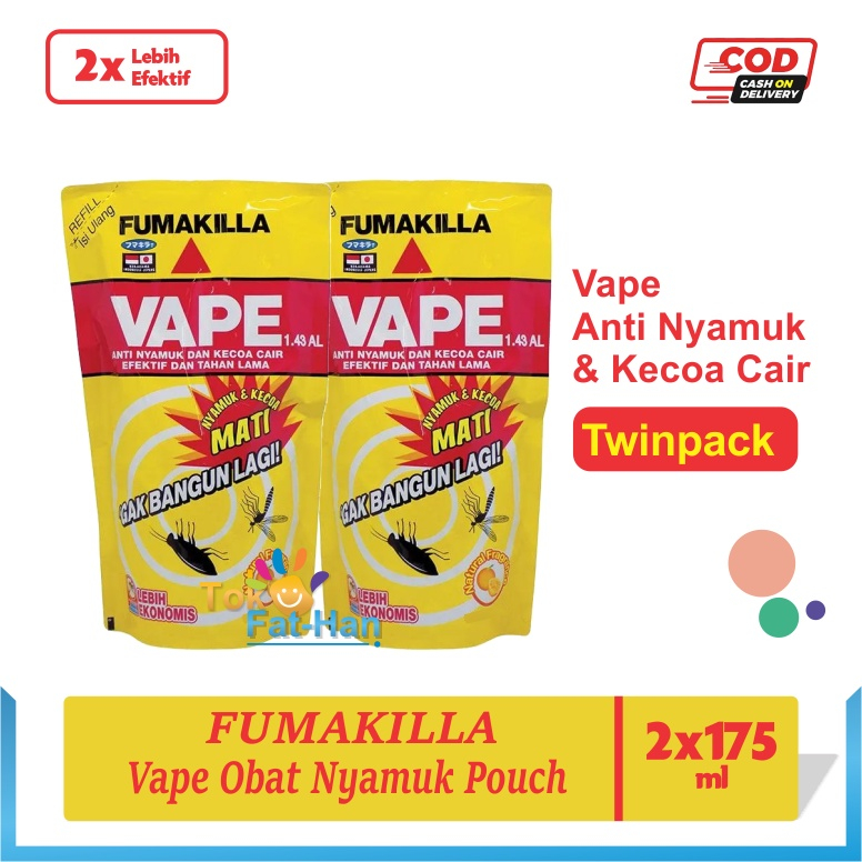 Jual fumakilla Obat Nyamuk Cair | Vape Anti Nyamuk & Kecoa Pouch RefilL ...