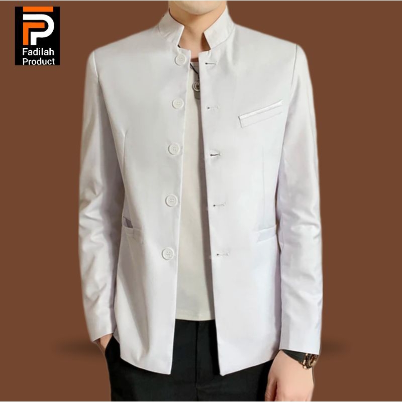 Jual Jas Koko Pria Mandarin Slimfit / Jasko Pria / Jasko / Jas Koko ... Jual Jas Koko Pria Mandarin Slimfit / Jasko Pria / Jasko / Jas Koko ...