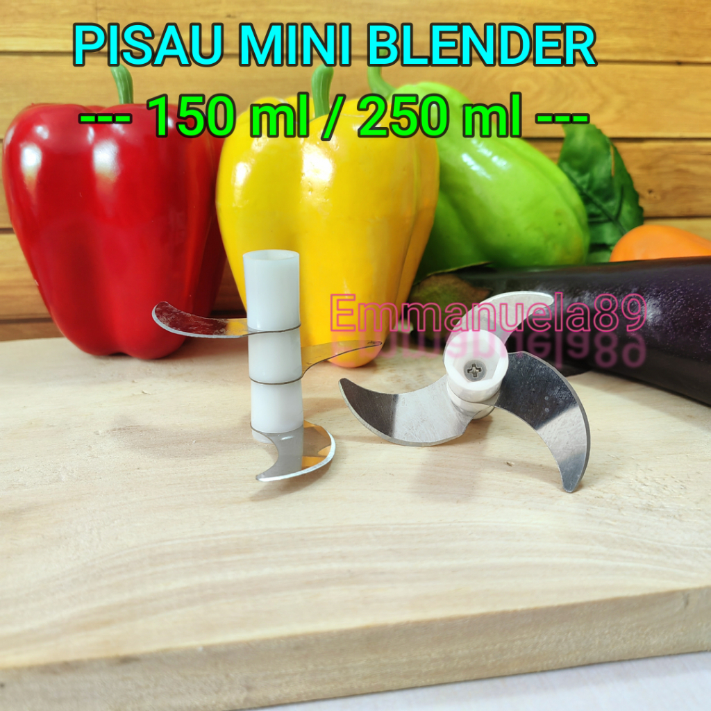 Jual Pisau Mini Blender Chopper 2 Mata Pisau 150 ml / 3 Mata Pisau 250 ...
